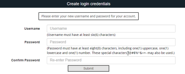 Caliber Portal Registration